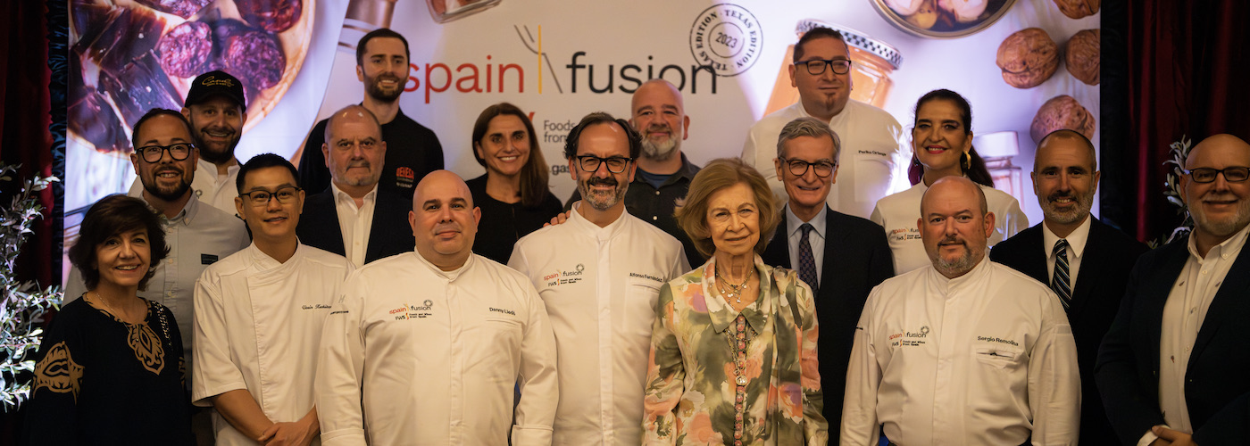 Queen Sofía attends the first day of Spain Fusion 2023