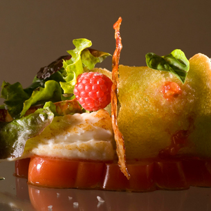 Weever Fish, Fuet, Basil and Pan Tumaca | Foods & Wines from Spain