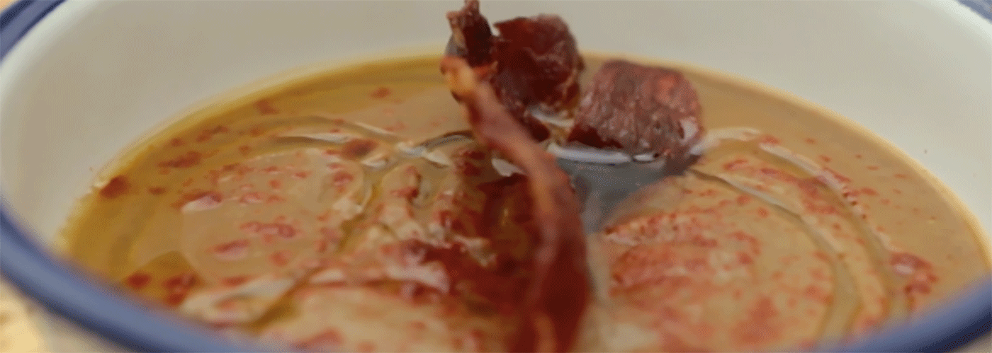 Video recipe: Cramy lentil soup with crispy Serrano ham | Foods & Wines ...